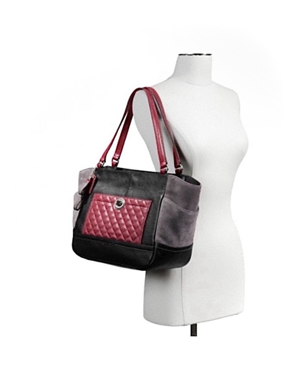Coach | Bags | Coach Park Quilted Color Block Carrie F24693 Leather ...